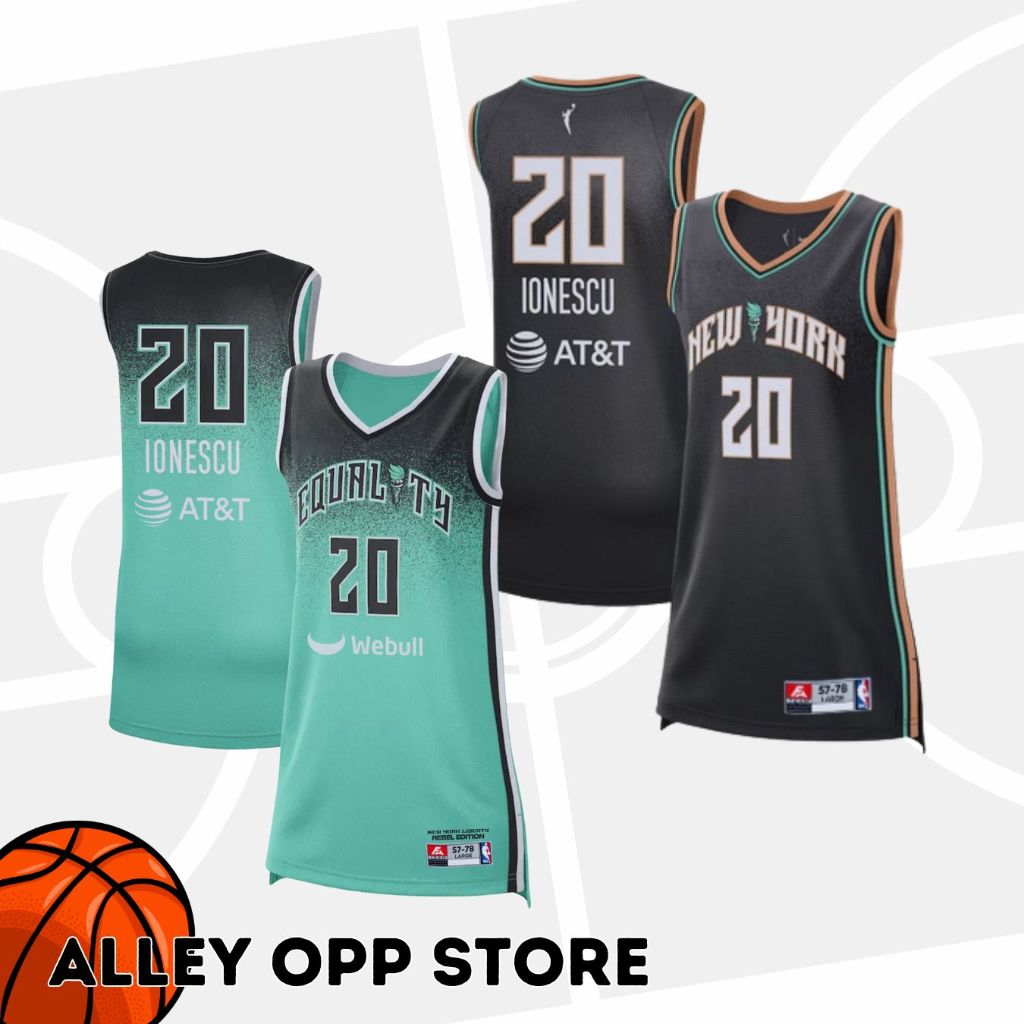 Jual Jersey Basket WNBA - New York Liberty - Sabrina Ionescu - Custom ...