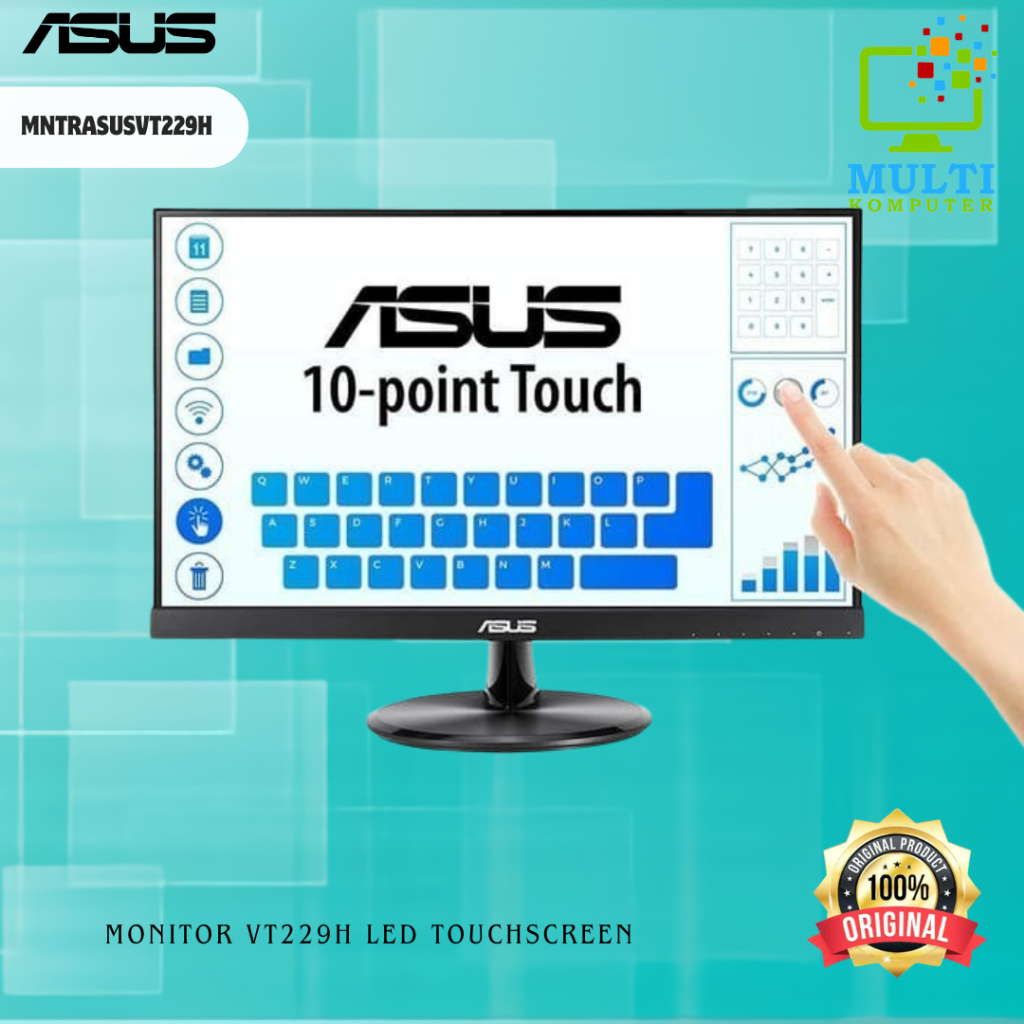 Jual ASUS VT229H Touch Monitor - 21.5 FHD Frameless, Flicker free ...