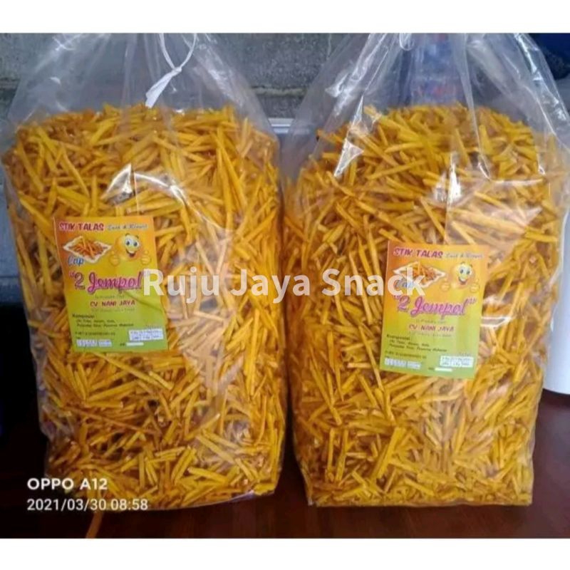 Jual KERIPIK STIK TALAS KUNING GURIH RENYAH 1KG | Shopee Indonesia