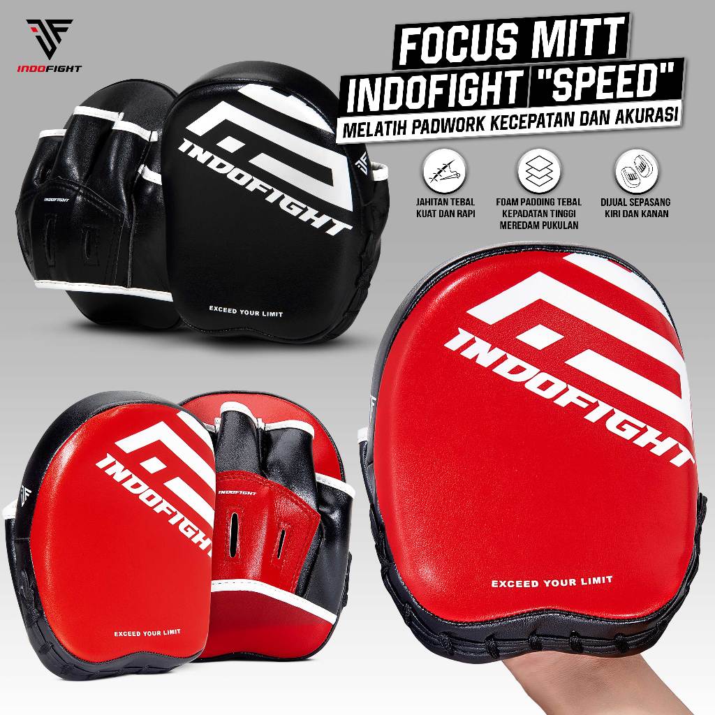 Jual Punching Pad Boxing Muay Thai Indofight, Boxing Pad Tinju, Focus ...