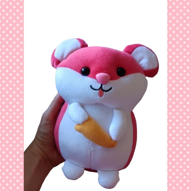 Jual Boneka Hamster sedang 25 cm / hamtaro doll pink boneka carrot ...