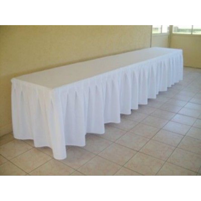 Jual Cover meja uk 4 meter x 1 meter tinggi 1 meter bahan kain filamin ...