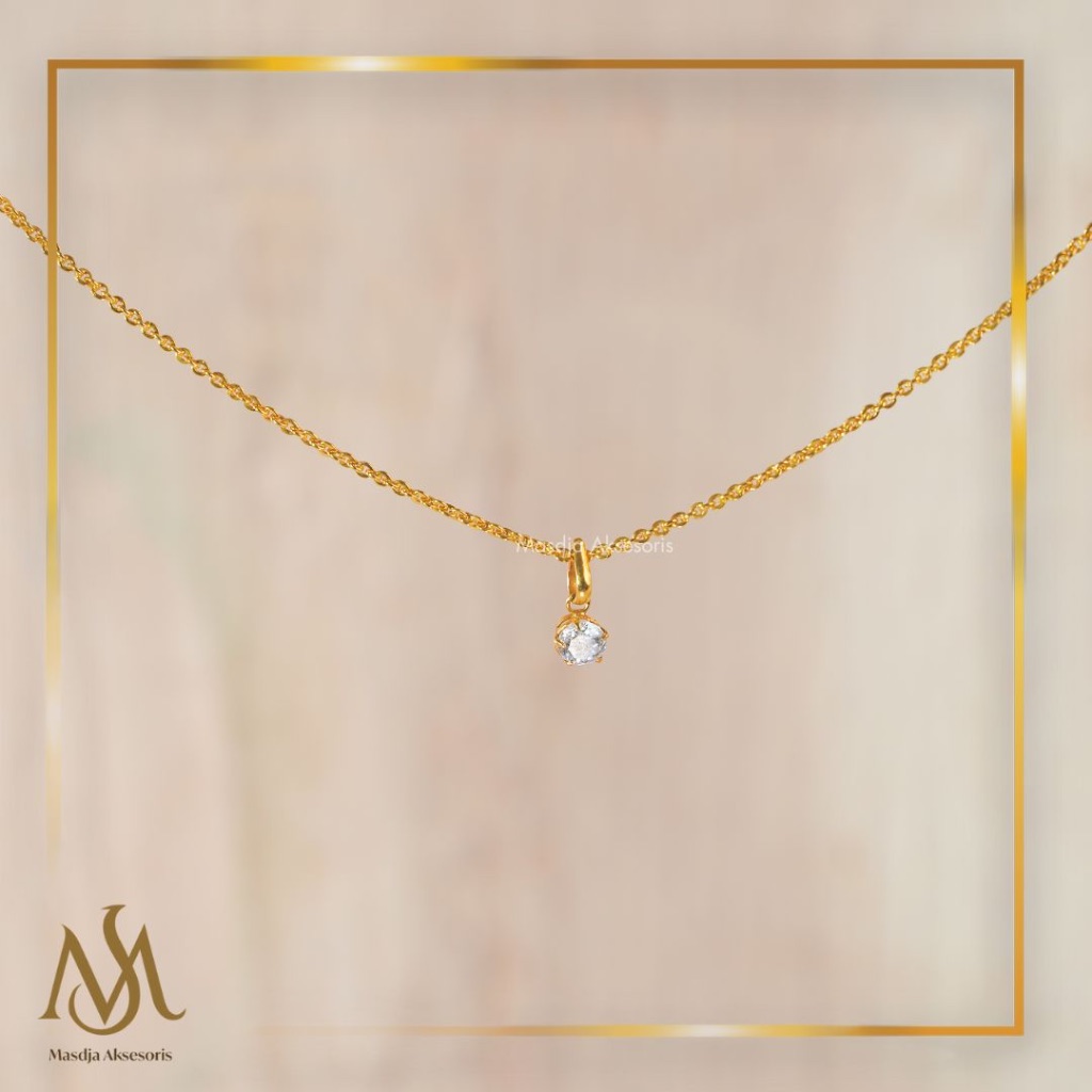 Jual Masdja Kalung Dewasa Emas Muda Tiga Gram / 3 Gram Simpel dan Mewah Dapat Nota Emas | Shopee ...