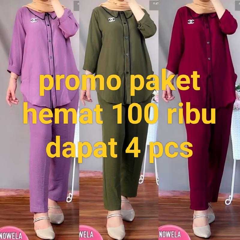 Jual PROMO PAKET HEMAT 100 RIBU DAPAT 4 PCS BAJU SETELAN WANITA ONE SET ... Jual PROMO PAKET HEMAT 100 RIBU DAPAT 4 PCS BAJU SETELAN WANITA ONE SET ...