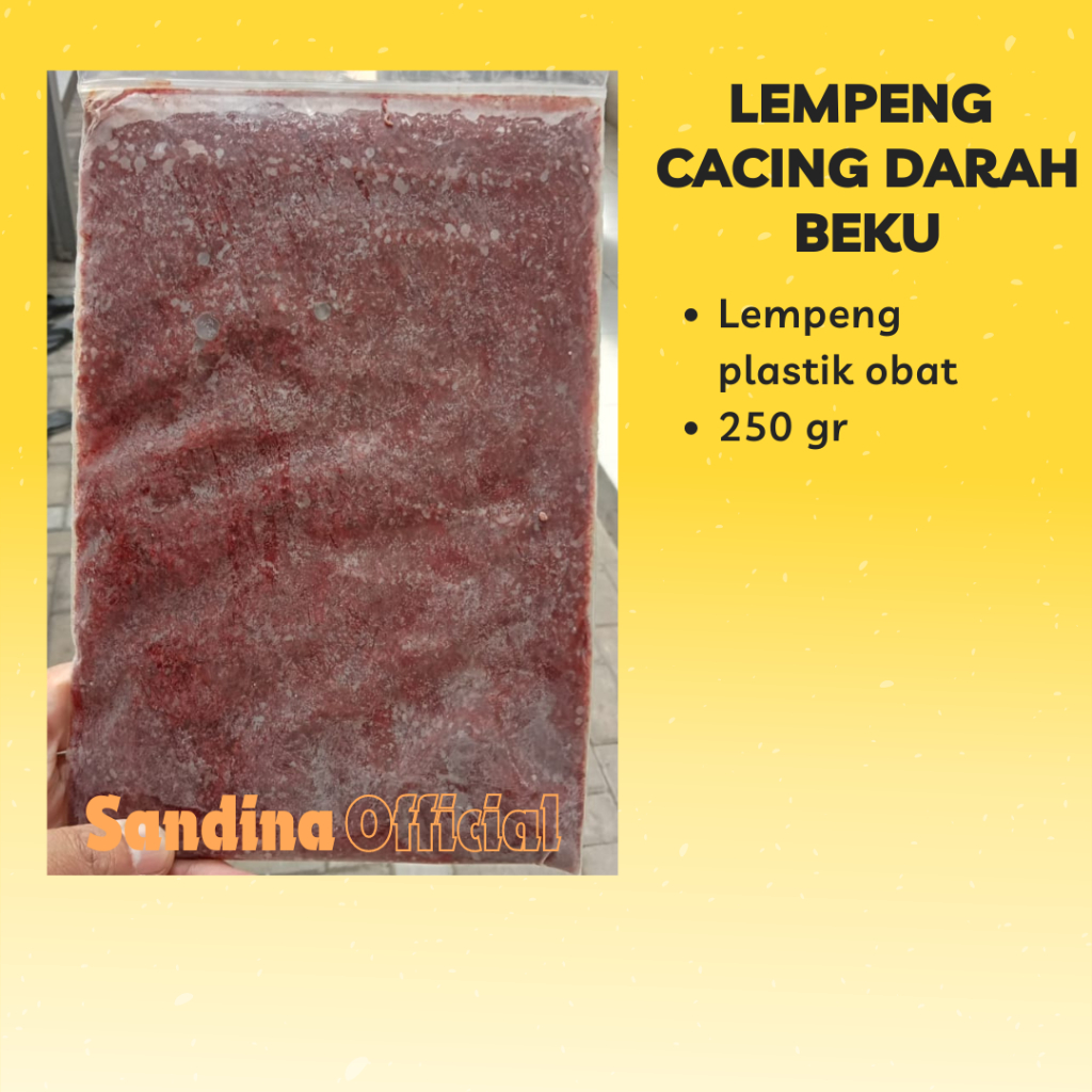 Jual CACING BEKU FROZEN BLOODWORM PAKAN PELET MAKANAN IKAN AIR TAWAR ...
