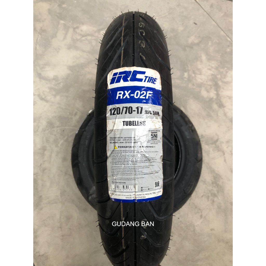 Jual ( RX02 F !!! ) IRC 120 70 - 17 ROAD WINNER RX-02 F RX02 RX 02 Ban ...