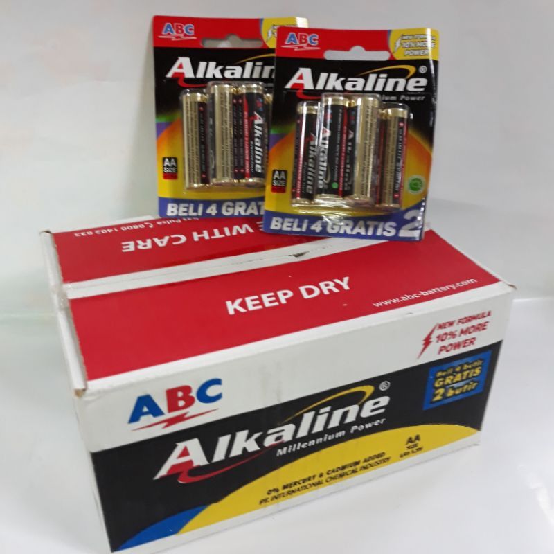 Jual Baterai AA alkaline 1.5 volt ( isi 6pcs ) | Shopee Indonesia