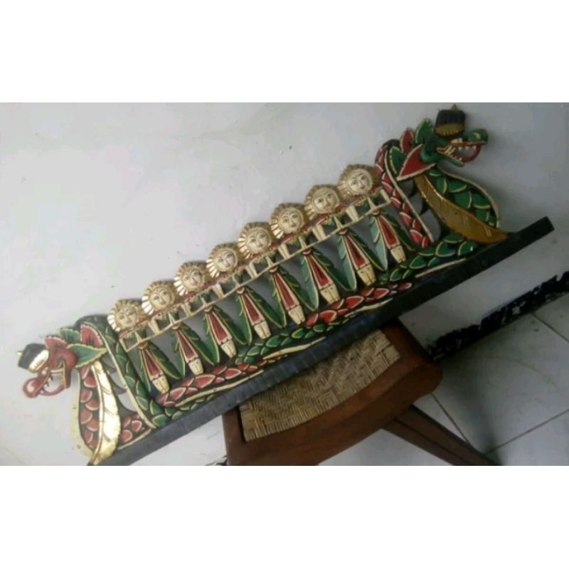 Jual Patung Kayu Ukir Dua Naga Delapan Puteri | Shopee Indonesia