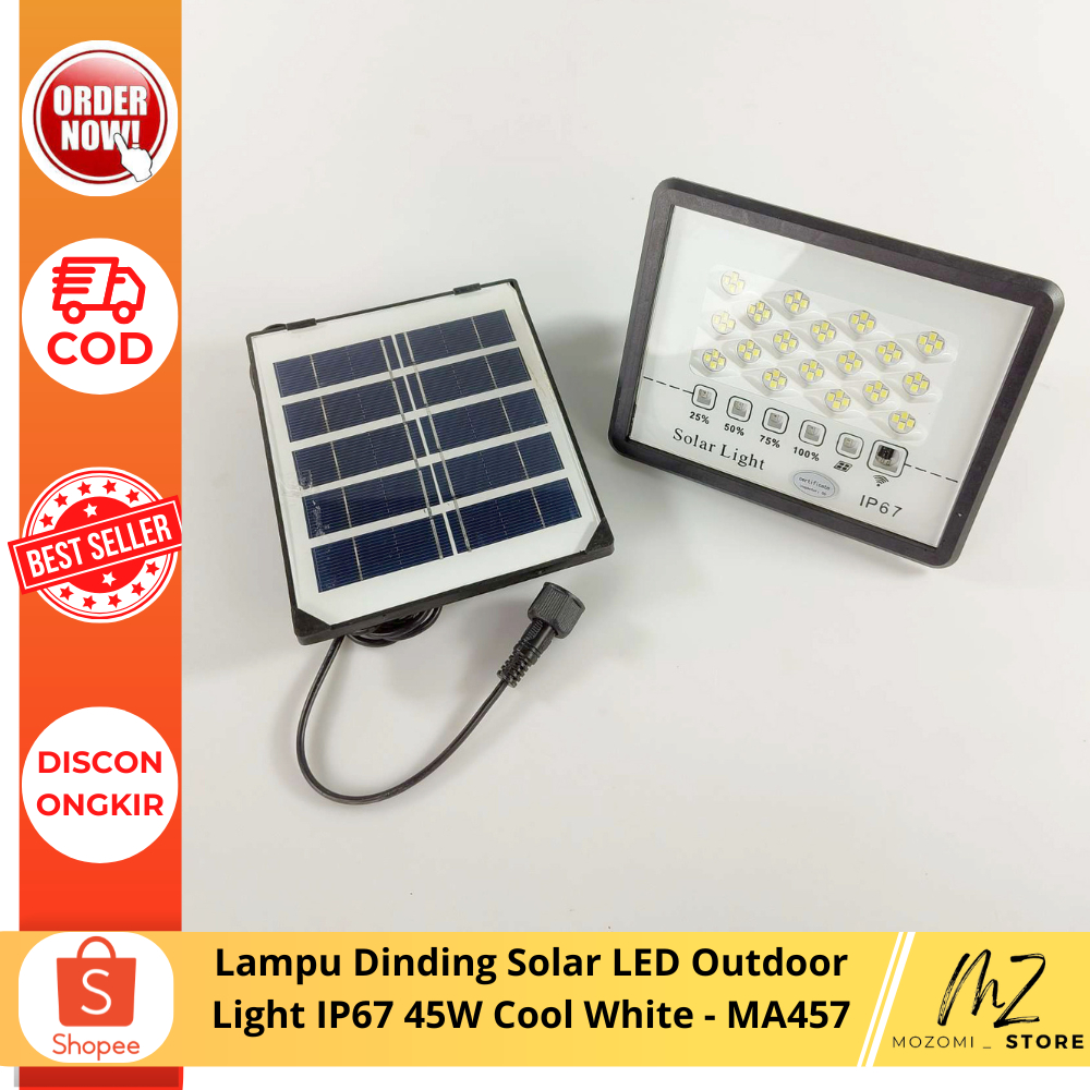 Jual Lampu Dinding Solar LED Outdoor Light IP67 45W Cool White - MA457t ...