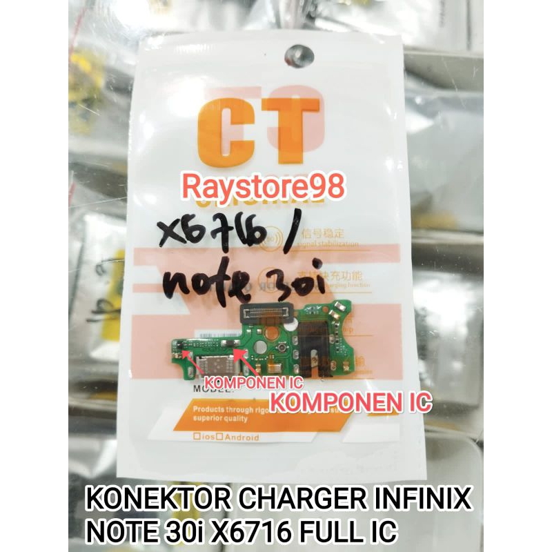Jual Fleksibel Charger Infinix X6716 / Note 30i ORIGINAL FULL KOMPONEN ...