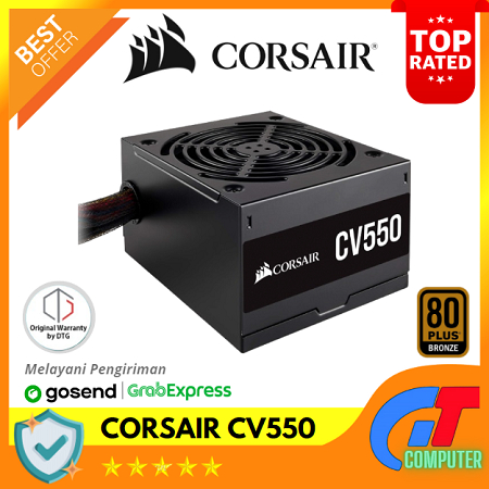 Jual Corsair CV550 550Watt PSU/ Power Supply 550W 80 Plus Bronze ...