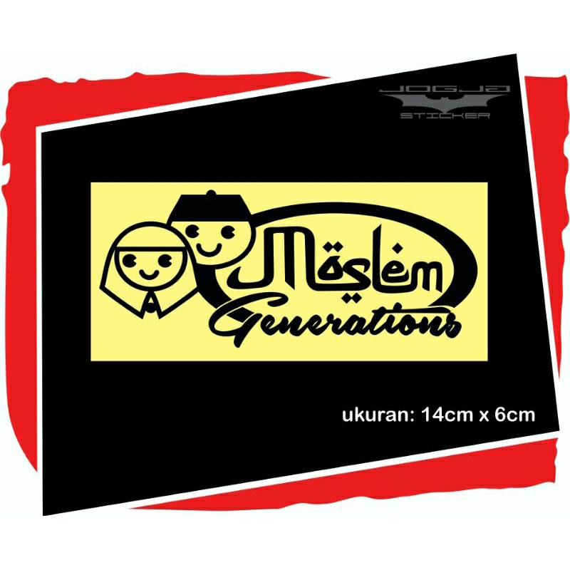 Jual Sticker Moslem Generasi Bagus Murah dan Berkualitas, Original ...