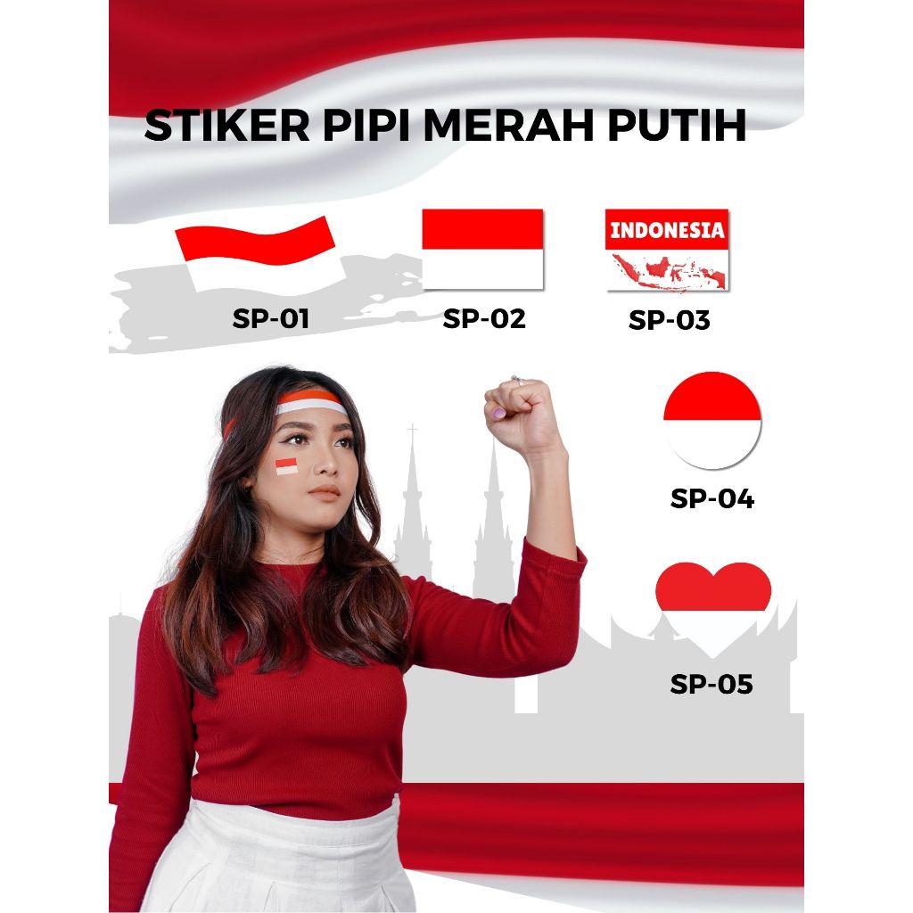 Jual STIKER PIPI MOTIF BENDERA MERAH PUTIH INDONESIA STIKER KEMERDEKAAN ...