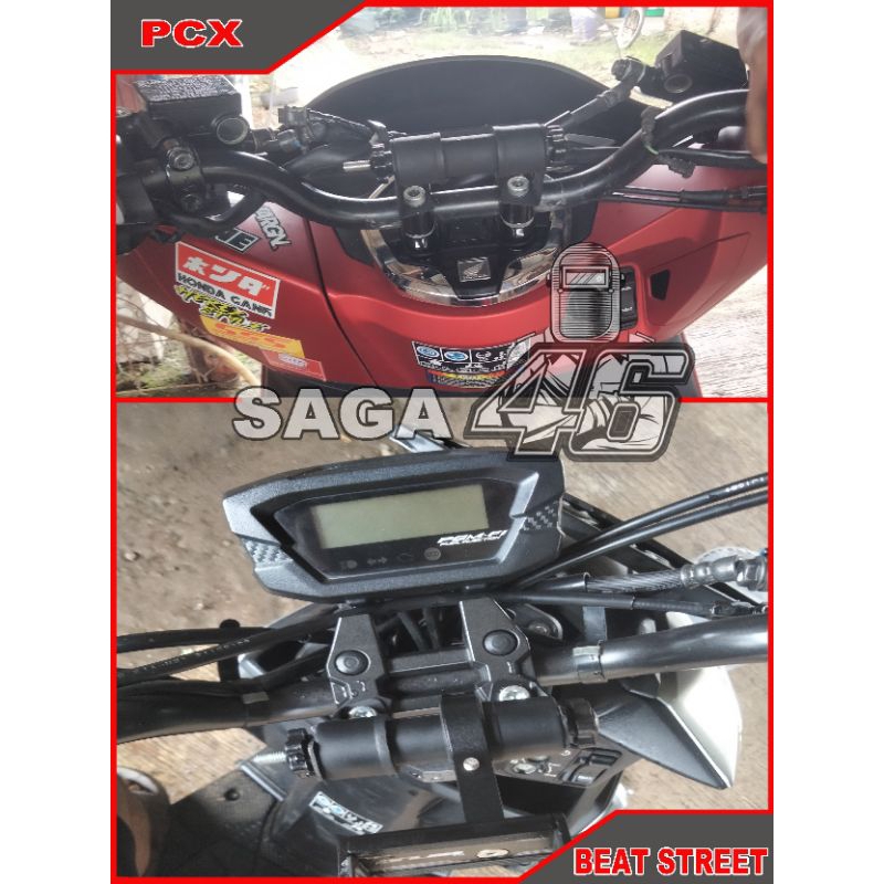 Jual DUDUKAN BREKET PHONE HOLDER BEAT STREET & PCX CUSTOM/HOME MADE ...