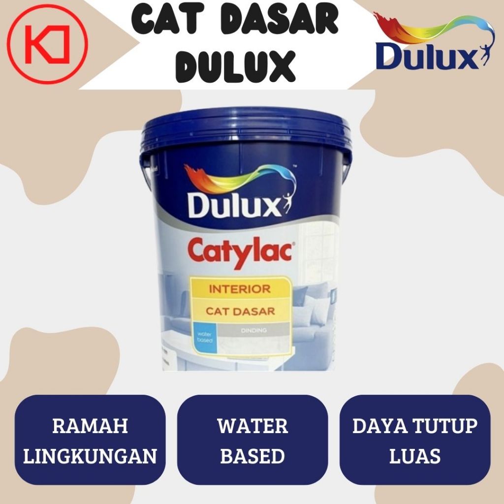 Jual Dulux Catylac Cat Alkali / Cat Tembok Dasar Interior 4 Kg Galon ...