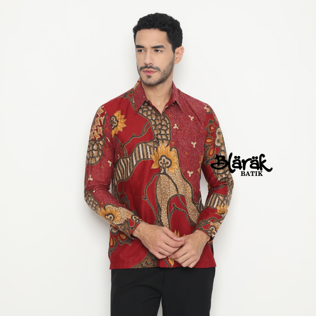 Jual BLARAK - Baju Batik Pria Motif Manikya | Shopee Indonesia