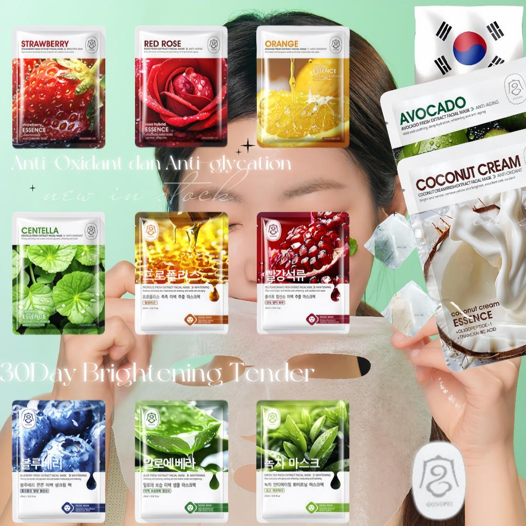 Jual Masker Wajah Korea Maske Mencerahkan Ori Essence Facial Masker ...
