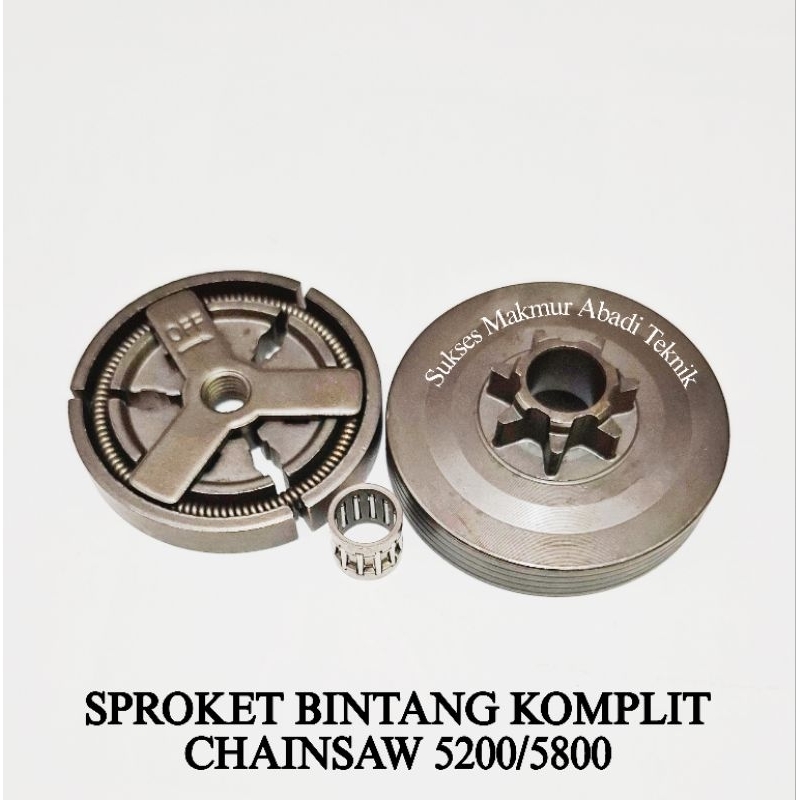 Jual Sproket model bintang kampas dan bering sproket chainsaw kecil ...