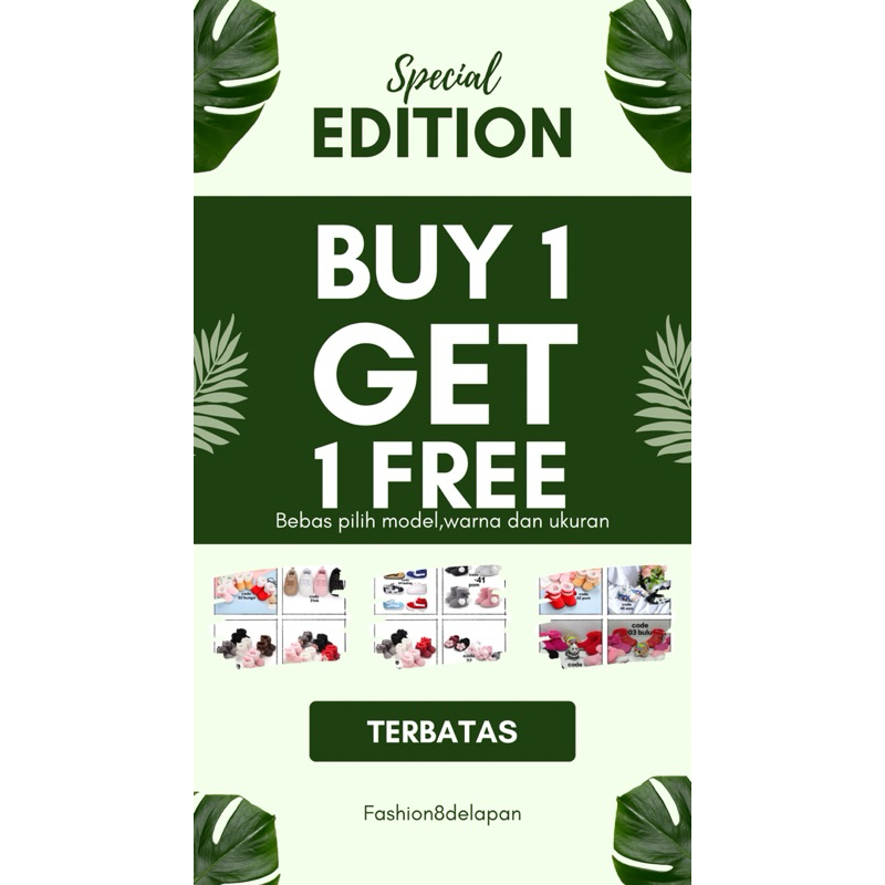 Jual BUY 1 GET 1 Sepatu bayi prewalker cowo dan cewe bebas pilih warna ...