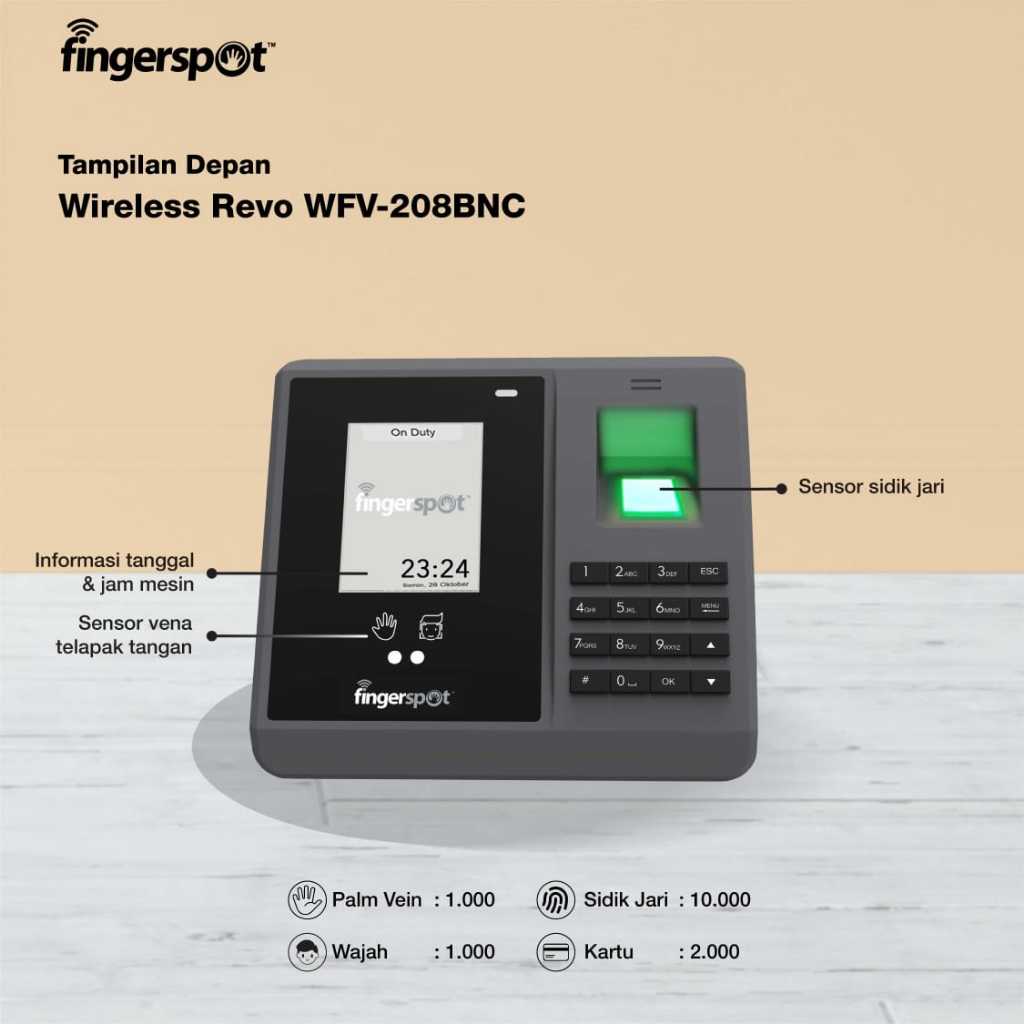 Jual Kenapa memilih mesin absensi Fingerspot Revo WF-206BNC ? Revo WF ...