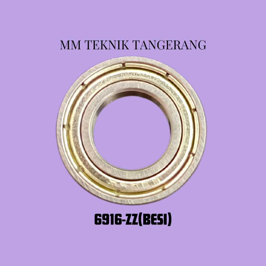 Jual Ball Bearing 6916 ZZ (tutup besi) 2rs(tutup karet) id 80, od 110 ...