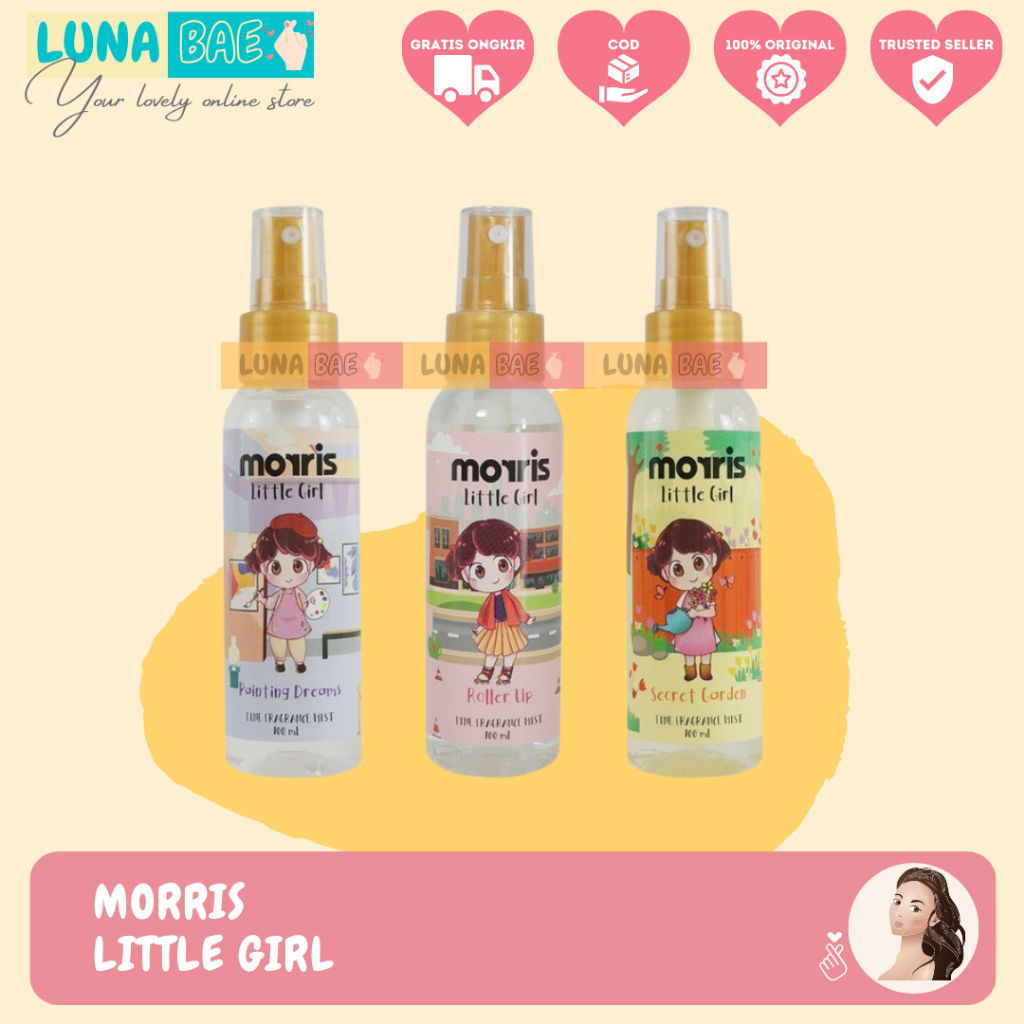 Jual Morris Parfum Anak Cewek Little Girls Body Mist Spray 100 ml ...