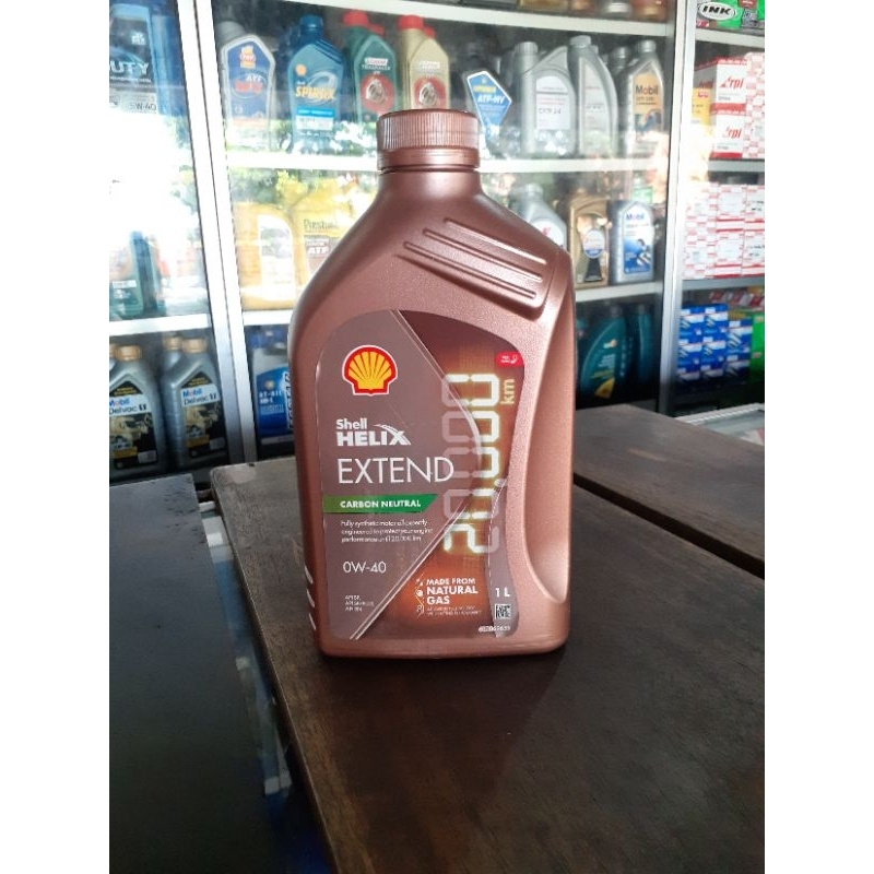 Jual Shell Helix Extend 0w40 100% Synthetic Kemasan 1L Original ...