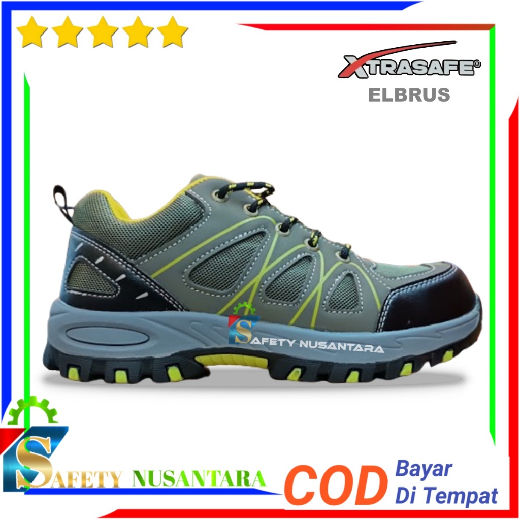 Jual Sepatu Safety Sneakers Xtrasafe Elbrus - Safety Shoes Sporty Ujung Besi | Shopee Indonesia