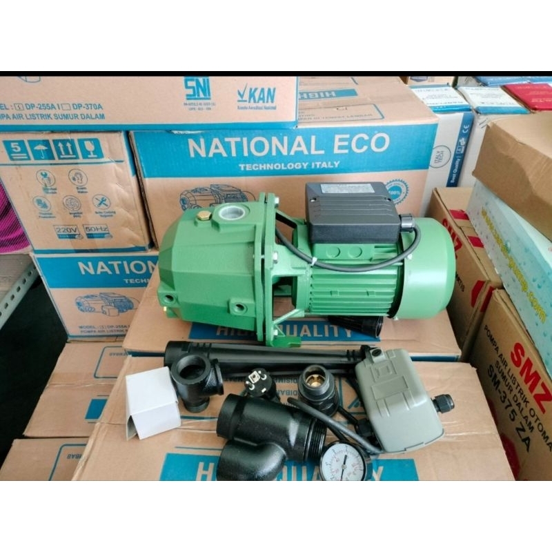 Jual pompa air jet pump national eco dp 255 a buat kedalaman 30 meter ...