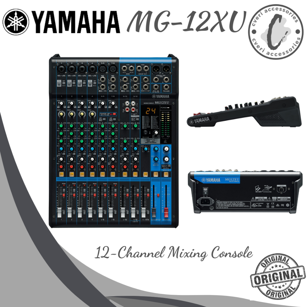Jual Yamaha MG12XU 12-Channel Mixer with Efek Original Yamaha MG-12XU ...