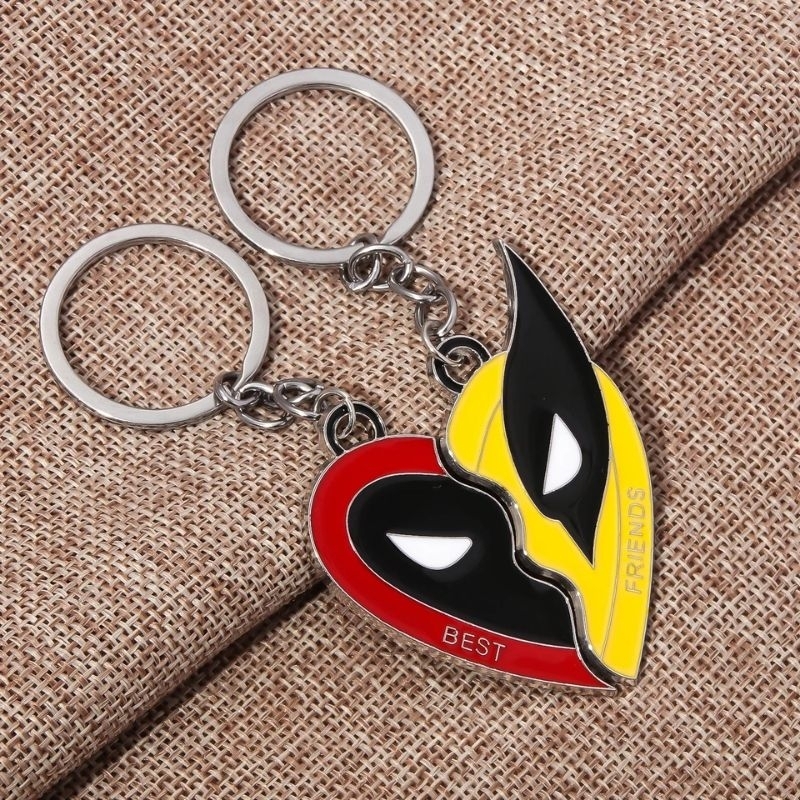 Jual Deadpool Wolverine Best Friend Keychain Matching Gift Couple ...