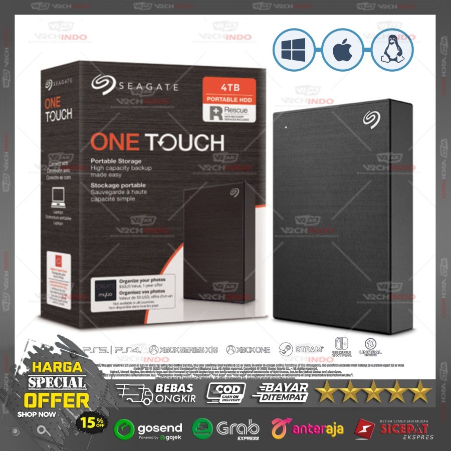 Jual Seagate External Hardisk One Touch - Hardisk Eksternal 4 TB ...