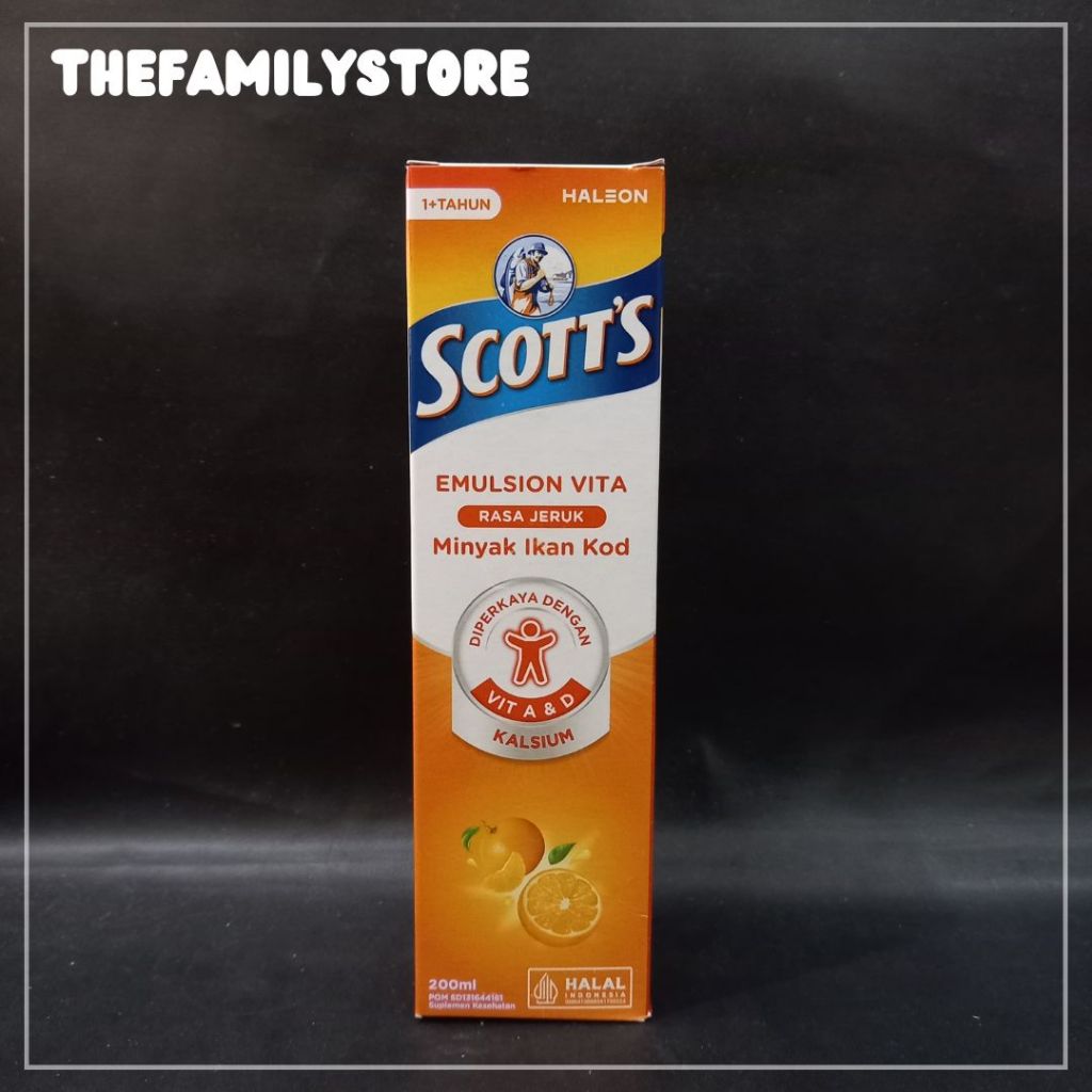 Jual Scott's Emulsion Vita 200ml Scotts Minyak Ikan COD Liver Fish Oil ...