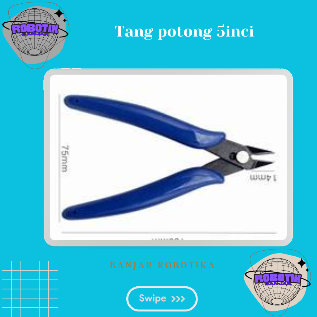 Jual Tang Potong Kawat 5 INCH Tang Wire Cutter Nipper Mini Plier ...