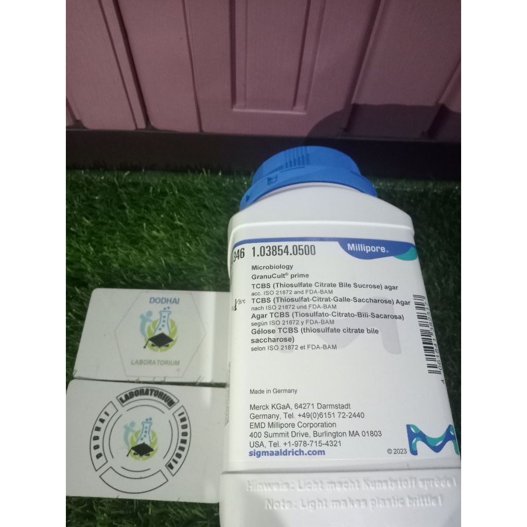 Jual TCBS agar, TCBSA, Thio Sulfate Citrate Bile Sucrose Agar MERCK 1. ...