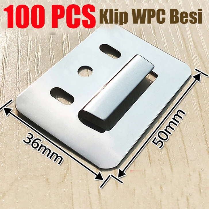 Jual 100PCS klip wallpanel klip wpc Klip Wood Pannel WPC / Clip Wood ...