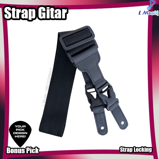 Jual KODE Y95X STRAP LOCKING GITAR BASS PREMIUM AKUSTRIK ELEKTRIKTALI ...