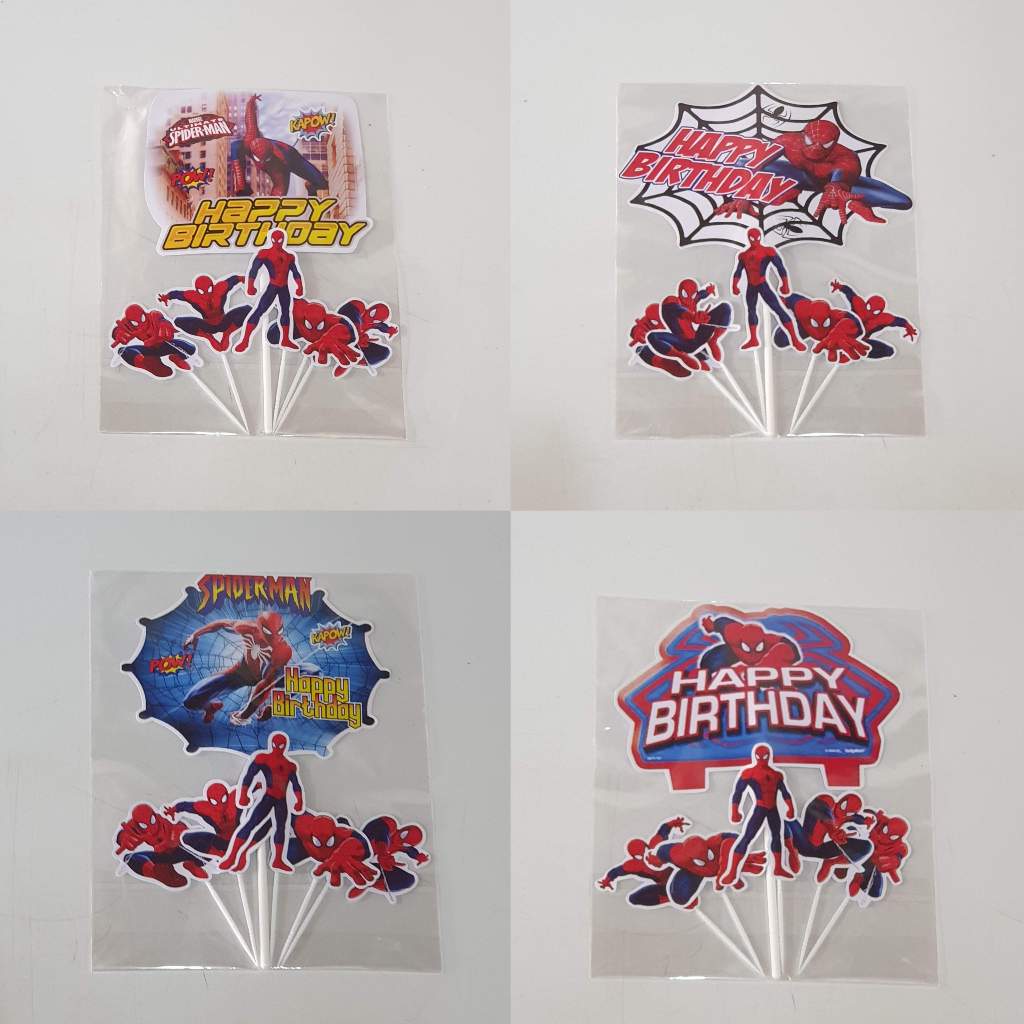 Jual Topper Kertas Ultah Spiderman | Shopee Indonesia