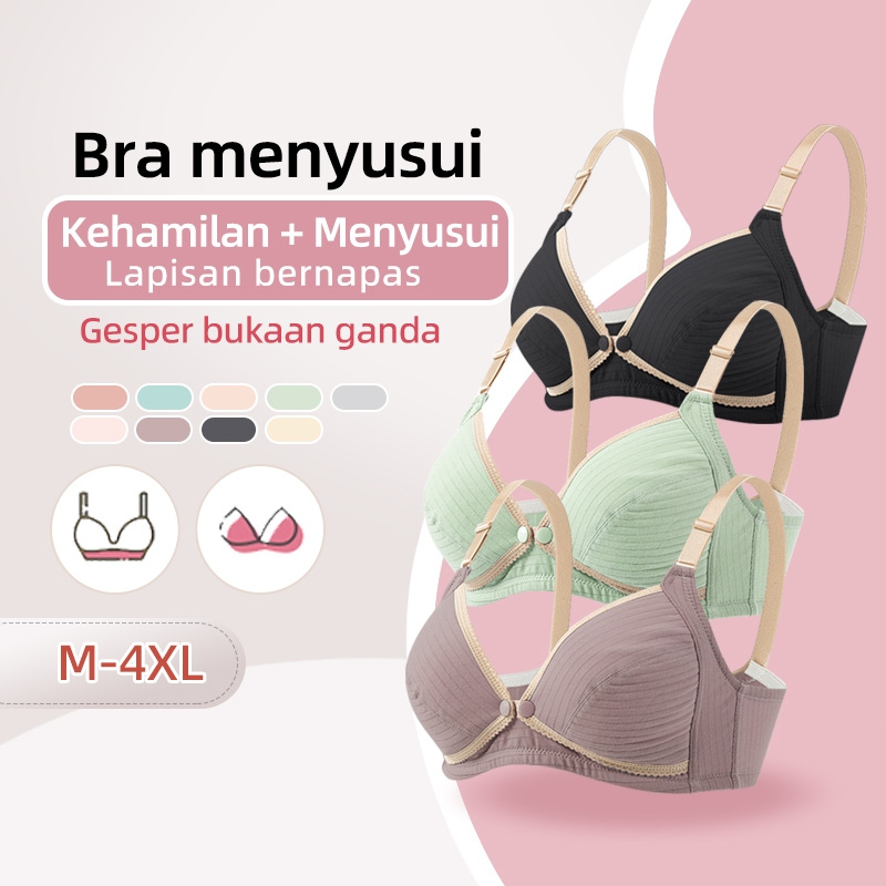 Jual ANGEL MOMMY Bh Menyusui Nursing Bra New Katun Tanpa Kawat Murah ...