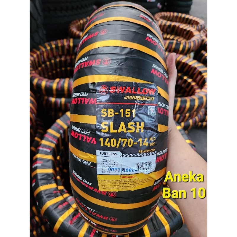 Jual Ban Swallow 140/70-14 Slash SB-151 Tubeless Soft Compound | Shopee ...