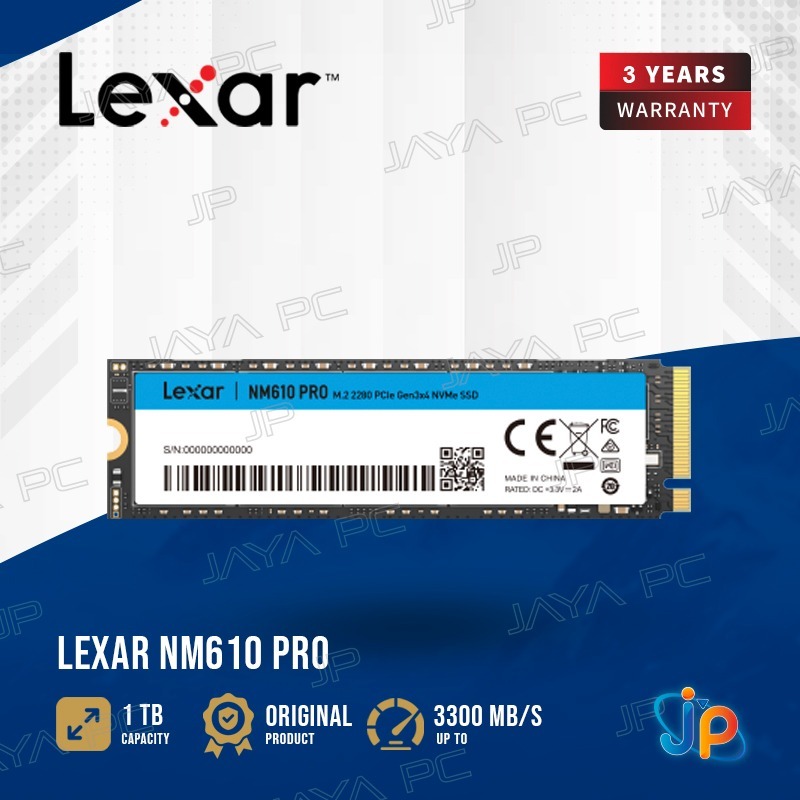Jual Lexar NM610 PRO M.2 Pcie Nvme Gen3 2280 1TB - SSD M2 1 TB | Shopee ...