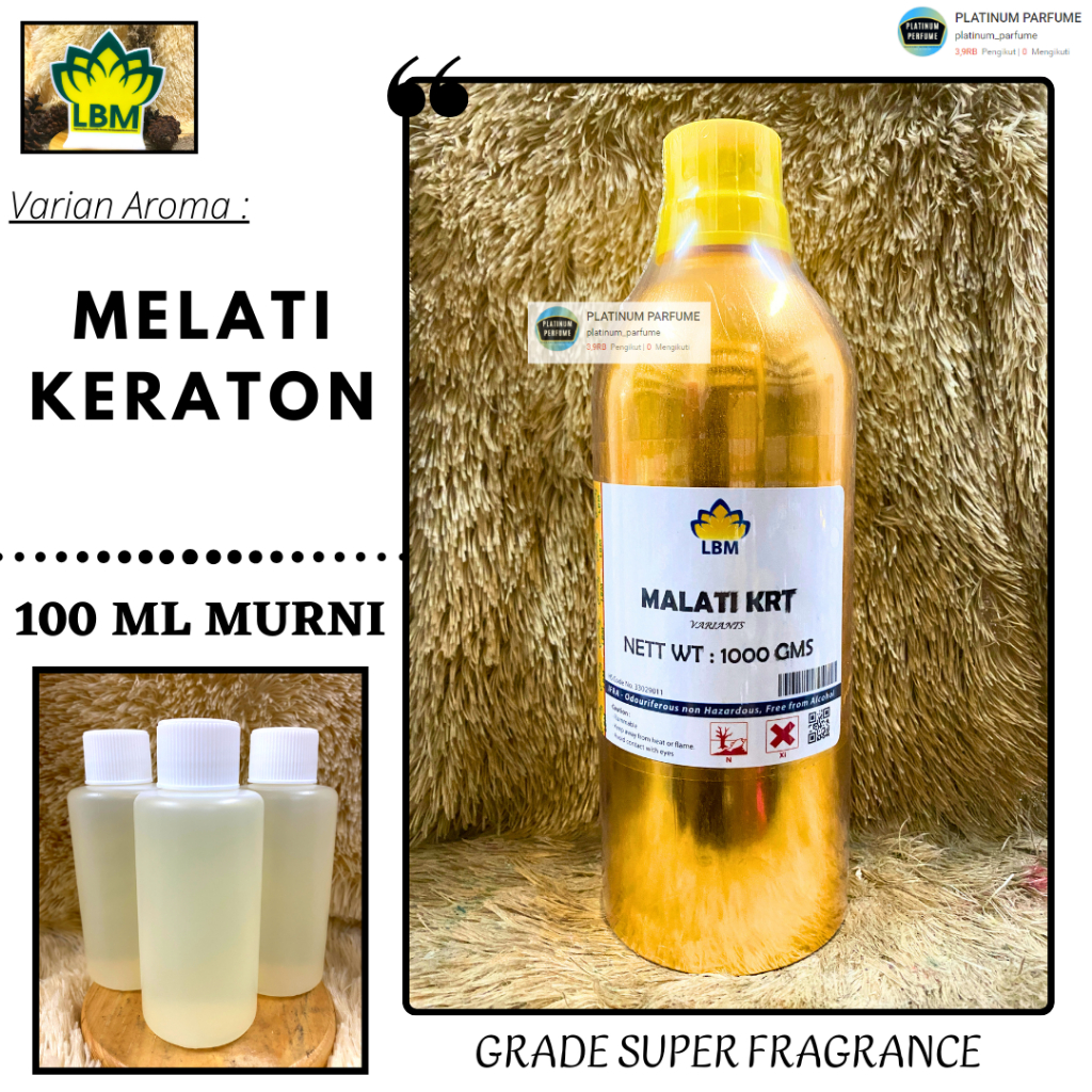 Jual Bibit Parfum MELATI KRATON ( 100 ML MURNI Tanpa Campuran ) By LBM ...