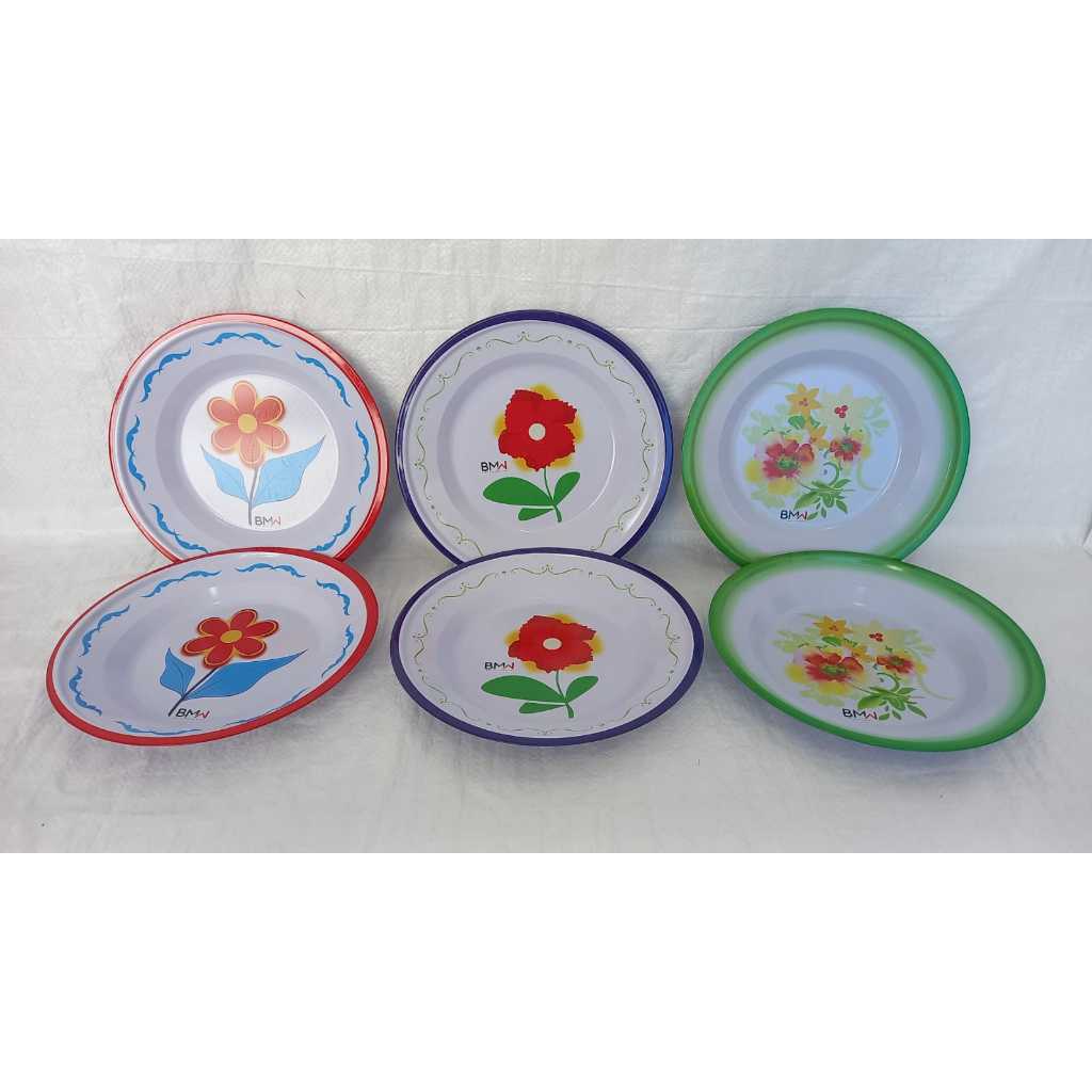 Jual Piring Enamel Seng Jadul motif Bunga / Piring Enamel Seng Jadul ...