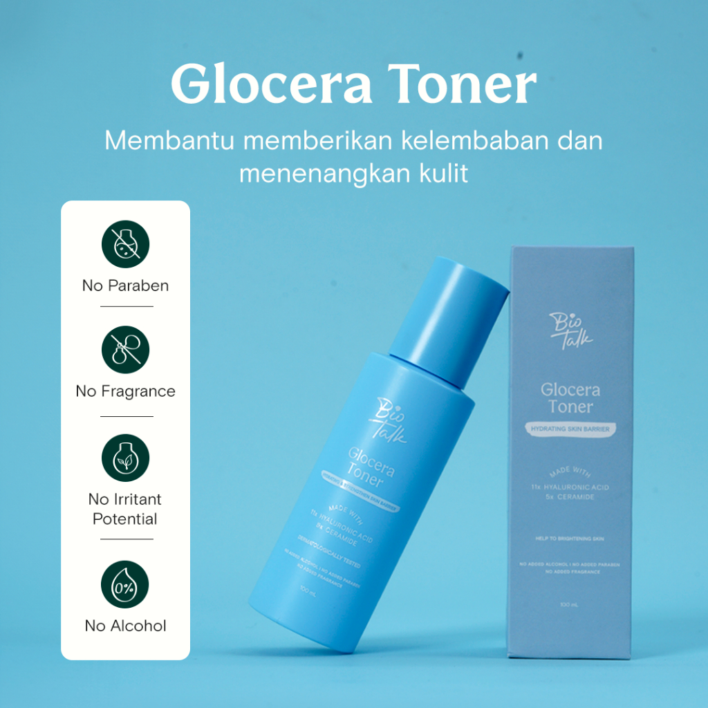 Jual Biotalk Glocera Toner with 11x Hyaluronan dan 5x Ceramide ...
