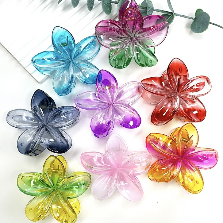 Jual Jepit Rambut Bunga Kamboja Bali Flower Hair Clip Korean Style ...