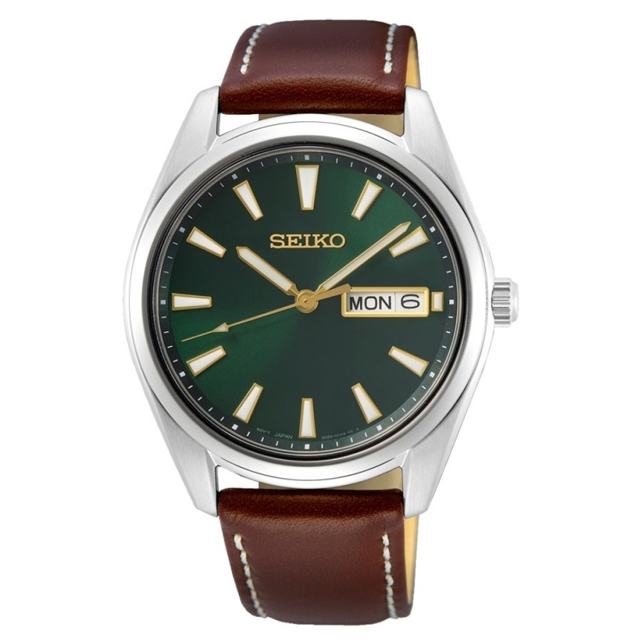 Jual Seiko Pria SUR449P1 SUR449 Classic Sapphire Quartz Green Dial ...