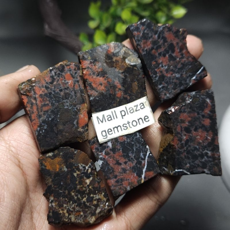 Jual batu badar besi merah motif ntb / bongkahan batu badar besi ntb ...