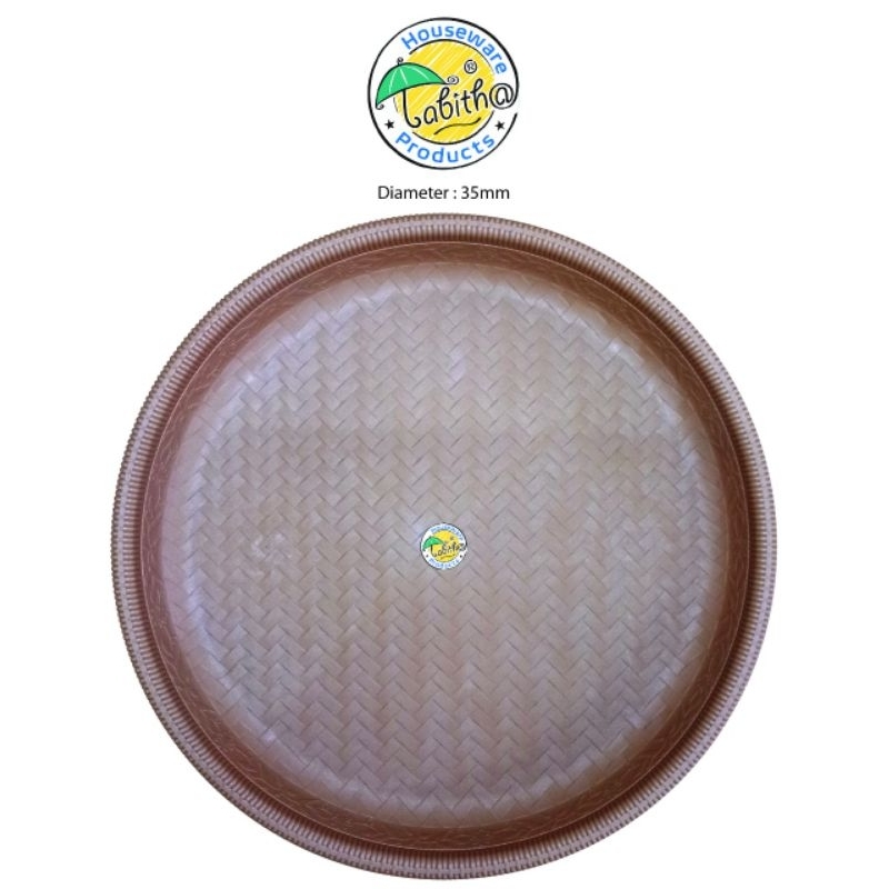 Jual TAMPAH BESAR 50 CM TABITHA MODEL ROTAN ANYAMAN PLASTIK / TATAKAN ...