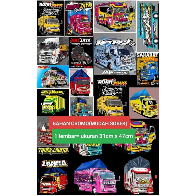 Jual Stiker Truk Oleng | Stiker Truk Mania | Stiker Cromo | Stiker isi ...