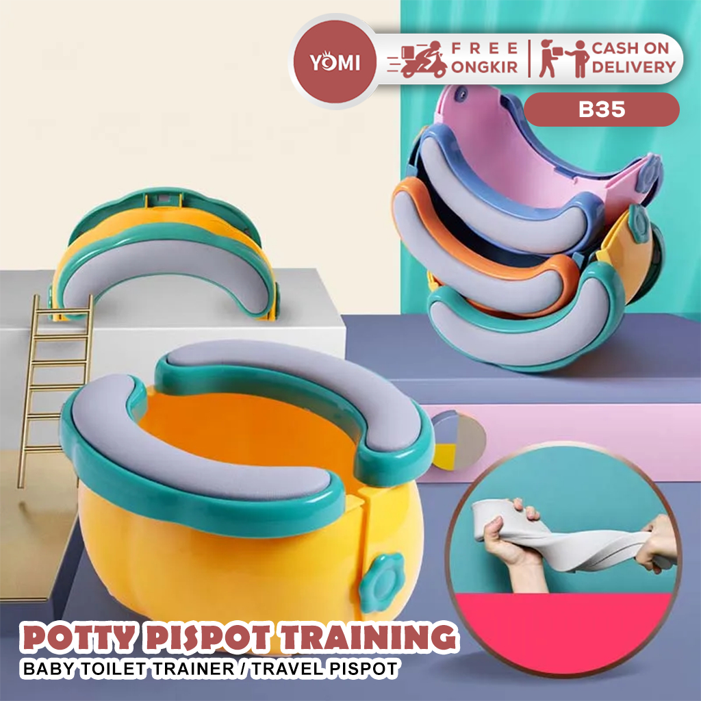 Jual YOMI - Potty baby Pispot training Anak -B35/ Travel Urinal Potty ...